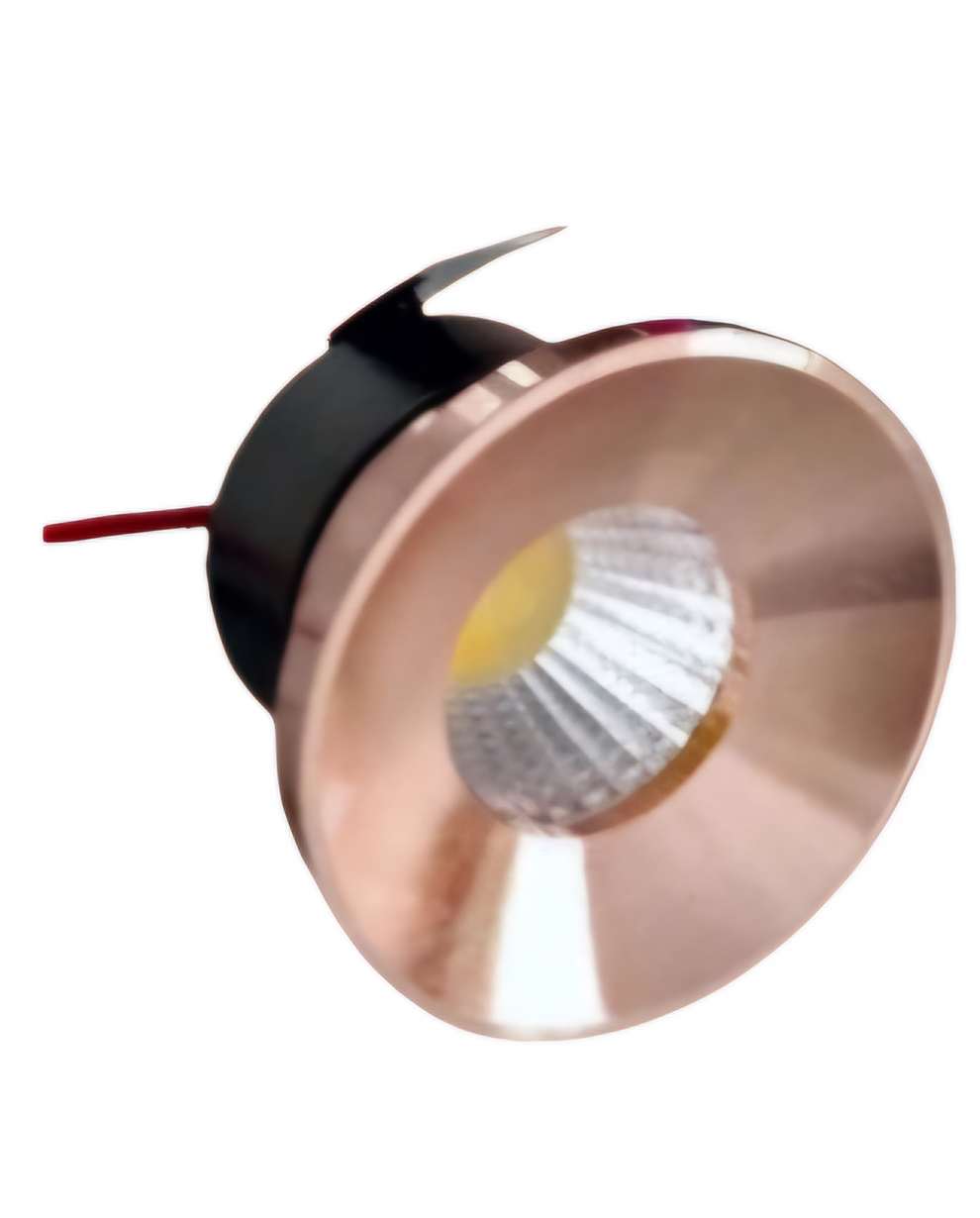Ecopacer 3W LED Button /Spot light Rose gold body for Cabinets(Metal ...